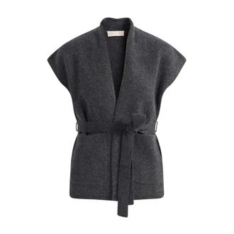 Max Mara Lange Strickware - - Jackets - Damen - Grau - S