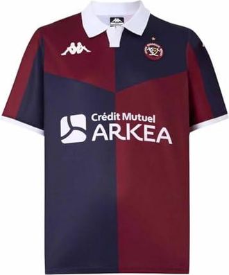 Kappa Maillot Kombat Home UBB Bordeaux Enfant (FR/ES, Âge, 6 Ans, Taille Normale, Bordeaux)