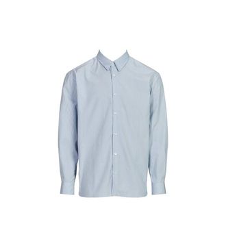 A.P.C. Chemise oversize col classique en coton ray&eacute;