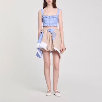 Sandro Kurzes gestreiftes Top