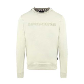 Aquascutum Sweatshirt f&uuml;r Herren, Gerippter Kragen (Butterfarben)