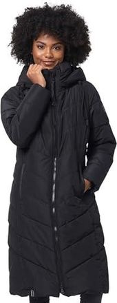 Navahoo B982 Veste dhiver matelassée à capuche pour femme, Noir, M