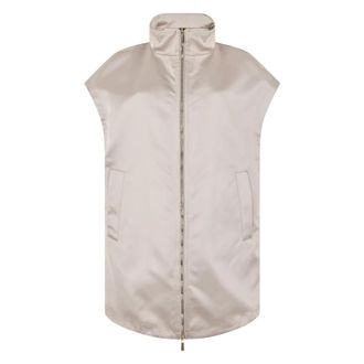 Moorer Veste sans manches Carlene - Femme - Vestes - Beige - Taille: 36 FR