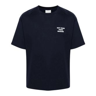 Dr&ocirc;le de Monsieur Le T-Shirt Slogan - - Tops - Herren - Blau - L