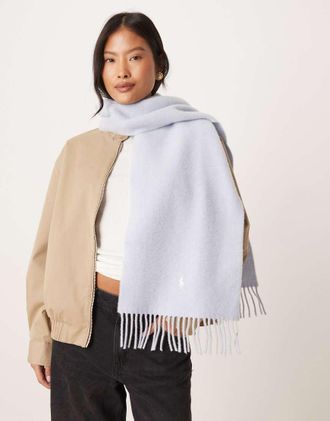 Polo Ralph Lauren Écharpe en laine - Bleu clair