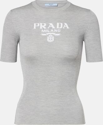Prada T-Shirt aus Seide
