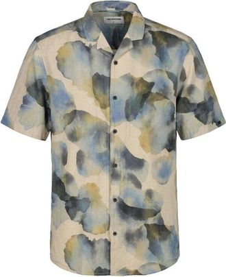 No Excess Herren Freizeithemd aus Leinen und Baumwolle