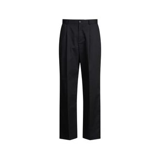 Les Deux Pantalon Reece &agrave; plis en serg&eacute; &eacute;pais