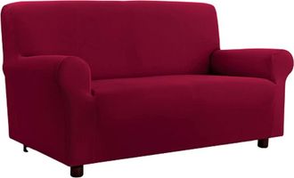 Italian Bed Linen Sofa-Schonbezug Più Bello, Bordeaux, 3 PLÄTZE