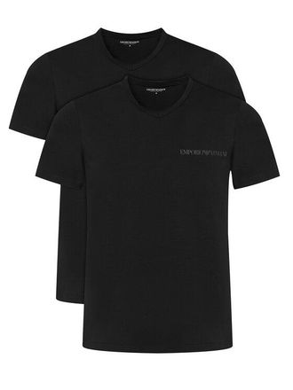 Emporio Armani T-Shirt-Set EM000392 AF10779 MC108 Schwarz Regular Fit