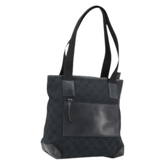 Gucci Pre-owned Canvas Tote Bag - - Pre-owned - Damen - Schwarzk - ONE SIZE