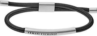 A|X Armani Exchange Bracelet Pour Homme, L 40mm X L 5mm X H 5mm Bracelet En Acier Inoxydable Argenté, AXG0041040