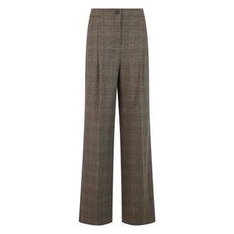 Pinko Weite Karottenhose mit Karomuster - - Trousers - Damen - Braun - M