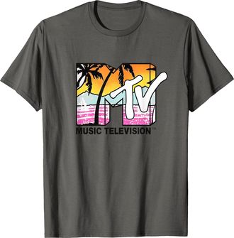 Giesswein Vintage Tropical Sunset Music Television T-Shirt