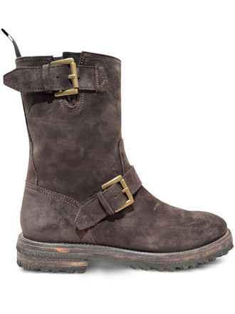 Calce bottines &agrave; fermeture zipp&eacute;e - Marron