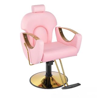 Generic Hydraulischer Salonstuhl, 360&deg; Drehbar, H&ouml;henverstellbar, f&uuml;r Friseure, Barbershops, Kosmetikstudios und Tattoo-Studios, Pink