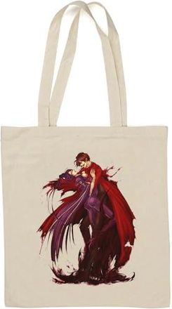 Generic Anime 205 Sac fourre-tout en coton naturel Blanc