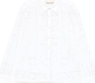 Baziszt Baziszt, Homme, Chemises, Blanc, Taille: M Chemise brod&eacute;e
