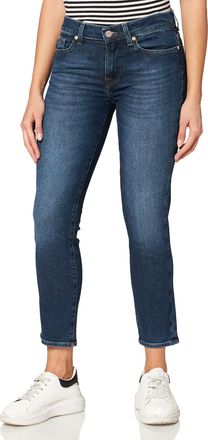 7 For All Mankind Damen JSVYA910SY Jeans, Dark Blue, 32