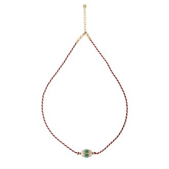Doroth&eacute;e Sausset Bicolor Halskette mit Emaille und T&uuml;rkis - - Accessories - Damen - Mehrfarbig - ONE SIZE