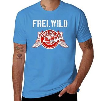 Generic Frei.Wild WDSWL Retro T-shirt pour homme, Style bleu moyen, S