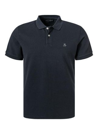Marc O'Polo Herren Polo-Shirt blau Baumwoll-Piqu&eacute;