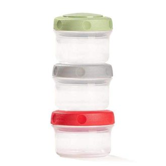 LocknLock Lock & Lock 3-teiliges Mini-Beh&auml;lter-Set, rund, 80 ml