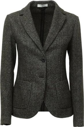 Circolo 1901 Giacca in tweed lana e seta - - Jackets - Damen - Gr&uuml;n - XL