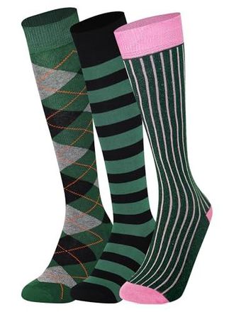 MySocks 3 paires de chaussettes hautes au genou design 011