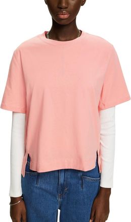 Esprit Damen 023ee1k318 T-Shirt, 670/Pink, M