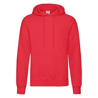 Fruit Of The Loom Classique Sweatshirt &agrave; Capuche, Rouge, L Homme