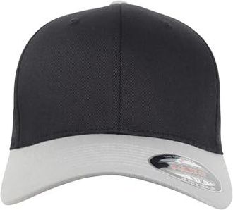 Flexfit Wooly Combed 2-Tone Casquette Mixte, Blk/Silver, L- L-XL