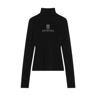 Balenciaga Damen, Strickwaren, Schwarzk, SGr&ouml;&szlig;e