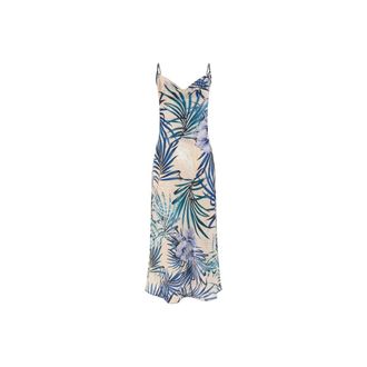 Guess Femme, Robes, Multicolore, Taille: 40 FR Robe motif imprimé - Bleu