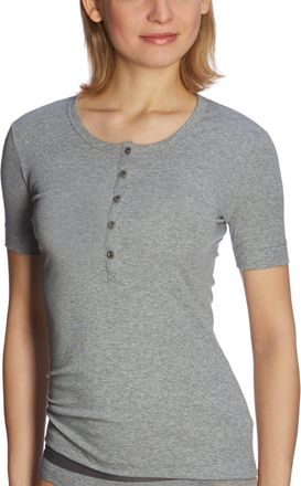 Schiesser Damen Shirt 1/2 Arm Unterhemd, Grau (202-grau-mel.), 46 (3XL)