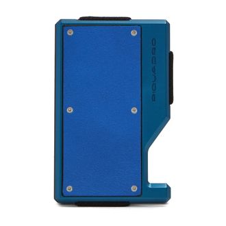 Piquadro Aluminium Kartenetui mit MagSafe und Gummiband - - Accessories - Herren - Blau - ONE SIZE