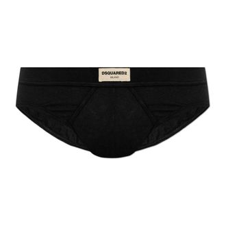 Dsquared2 Homme, Sous-v&ecirc;tements, Noir, Taille: XL Logo Briefs
