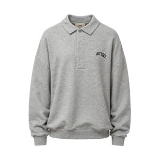 Autry Langarm Poloshirt Sweatshirt - - Sweatshirts & Hoodies - Herren - Grau - L