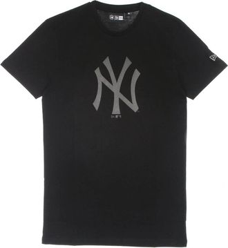 New Era MLB Reflektierendes Print Tee Schwarz - - Tops - Herren - Schwarzk - XL