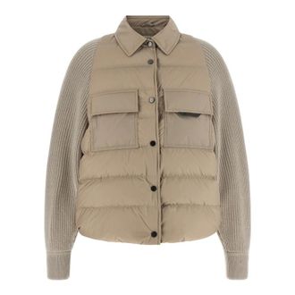 Brunello Cucinelli Damen, Jacken, Beige, MGr&ouml;&szlig;e