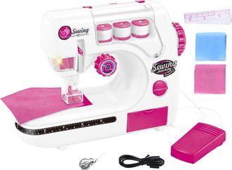 Generic N&auml;hmaschine f&uuml;r Anf&auml;nger - N&auml;hmaschine Spielzeug f&uuml;r Kinder, tragbare N&auml;hmaschine mit Licht | Fiktion Spiel f&uuml;r Kinder mit tragbarer N&auml;hmaschine bat b