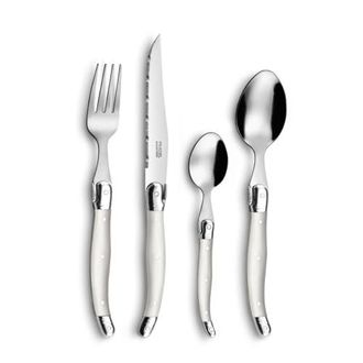 Lou Laguiole Rustikal - Pearl 24-teiliges Set
