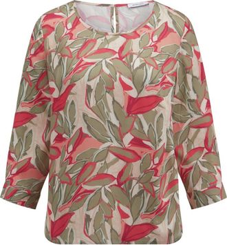 Peter Hahn Bluse Rundhals-Ausschnitt Peter Hahn beige