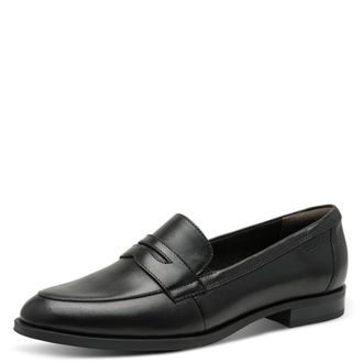 Tamaris Damen Slipper Leder schwarz 37