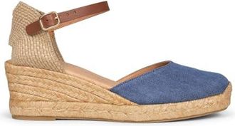 miMaO Espadrilles &agrave; Talon compens&eacute; Altea, Bleu Jeans EU 40