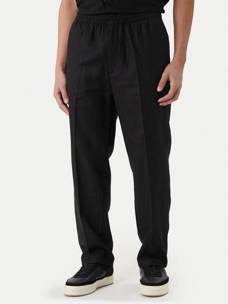 Calvin Klein Stoffhose LV04LF619G Schwarz Straight Fit
