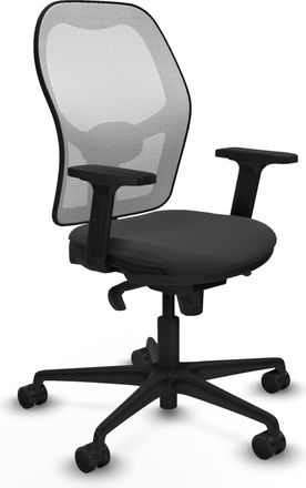 Piqueras y Crespo B&uuml;rostuhl mit 2D-Armlehnen, h&ouml;henverstellbare Lendenwirbelst&uuml;tze, ausgestattet mit 5 Positionen und eingespritztem Schaum. Mit Rollen von 65 mm Nylon.