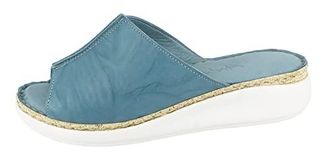 Andrea Conti Mules pour Femme, Denim, 38 EU