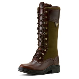 Ariat Wythburn II H20 wasserdichte Damen-Stiefel, Tabacco Brown/Olive Night, Tabacco Brown Olive Night, 38.5 EU