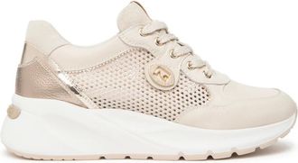 Nero Giardini Femme, Chaussures, Beige, Taille: 39 EU Baskets en cuir et toile